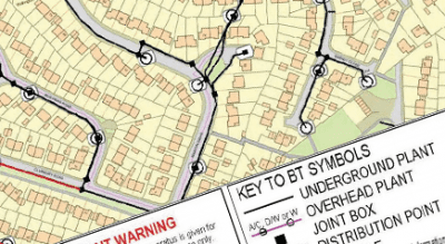 Underground Utility Report example of bt-underground-assets-map