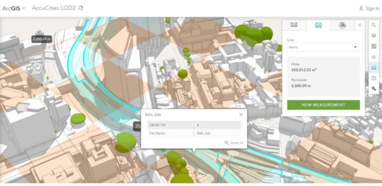 Architctural 3D Model of London in ESRI ArcGIS from Joanna James